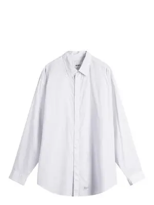 WTAPS Pinstripe Broadcloth Shirt - White
