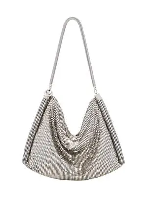 Rabanne Pixel Tube Shoulder Bag - Silver