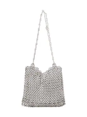 Rabanne 1969 Metallic Disc Shoulder Bag - Silver