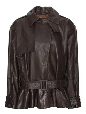 ROTATE BY BIRGER CHRISTENSEN Leather Biker Jacket