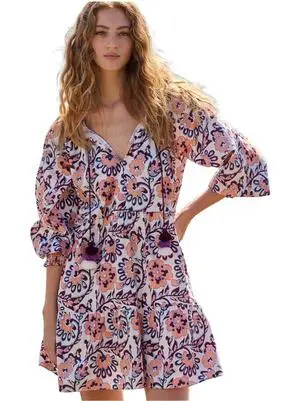 Figue Bella Tiered Mini Dress - Floral