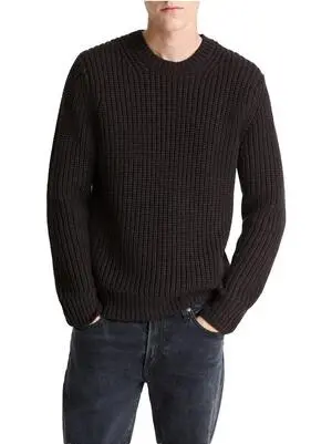 Vince Utility Shaker Merino Wool Sweater - Natural