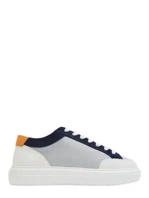 CLEENS Luxor Panelled Woven Sneakers - Navy