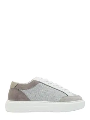 CLEENS Luxor Panelled Woven Sneakers - White