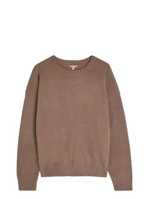 Eberjey Recycled Bouclé Relaxed Fit Sweatshirt - Taupe