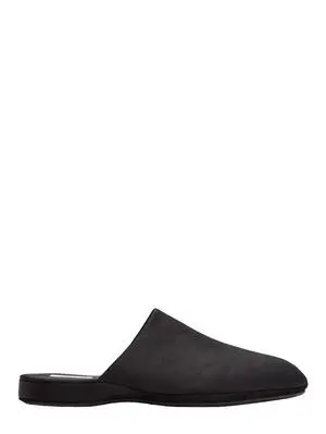 Calvin Klein Hugh Satin Slippers - Black