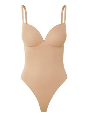 SKIMS Ultimate Body Push-up Thong Bodysuit - Brown