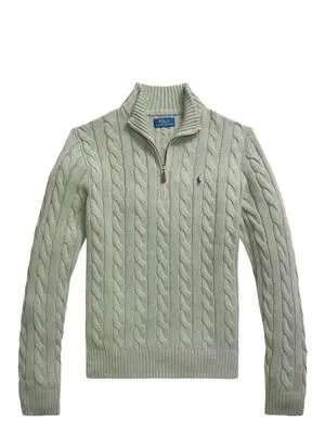 Polo Ralph Lauren Cable-knit Half-zip Pullover - Green