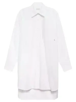 Calvin Klein Chest-pocket Midi Shirt Dress - White