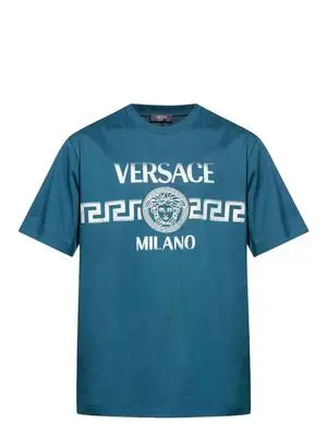 Versace Medusa-print T-shirt - Blue