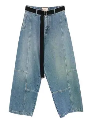 PLAN C Belted Jeans