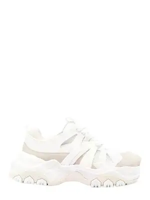 Patrizia Pepe Cutout Panelled Sneakers - White