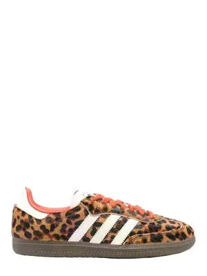 Adidas Samba Og Animal-print Trainers - Brown