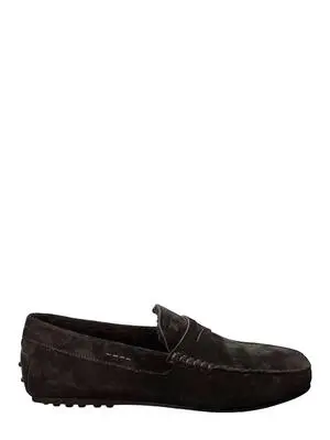 TOD'S City Gommino Leather Loafers - Brown