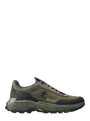 Premiata Devin Logo-appliqué Sneakers - Green