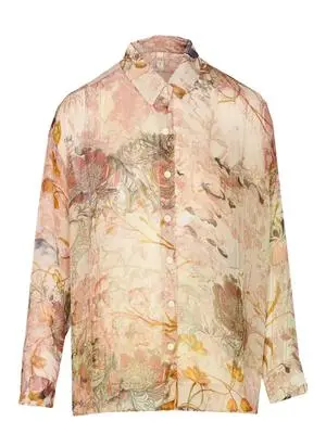 YAVI Printed Button Down Shirt