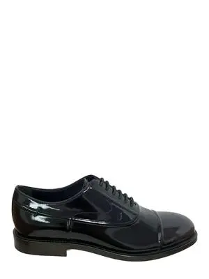 TOD'S Patent-leather Oxford Shoes - Black