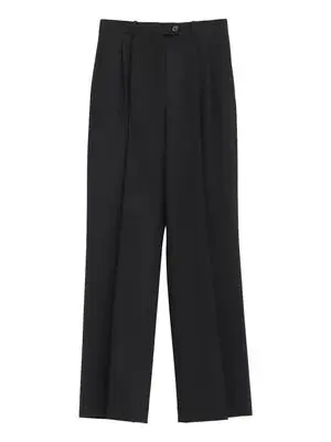 THE ROW Belt Loops Pleats Trousers - Black