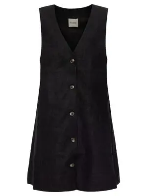Posse Nancy Button-up Mini Dress - Black