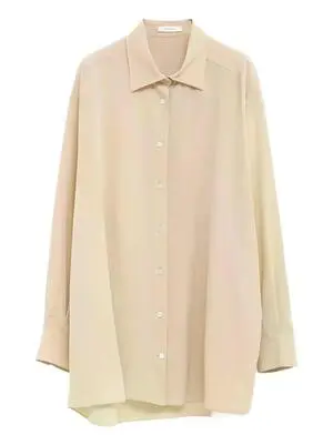 THE ROW Button Round Hem Top