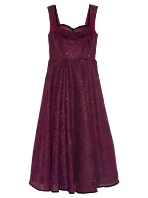 MIAU BY CLARA ROTESCU Hyacinth Midi Dress - Purple