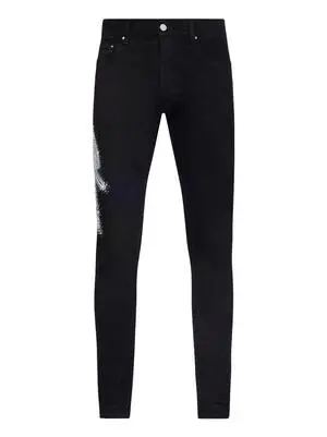 Amiri Rhinestone-embellished Jeans - Black