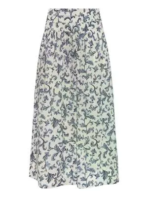 POSSE Rue Baroque-Print Maxi Skirt