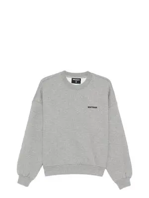 WRSTBHVR Logo-embroidered Crew-neck Sweatshirt - Grey