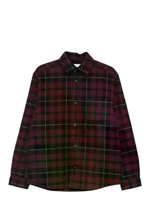 Carhartt Work In Progress Checked Buttoned Jacket - Red