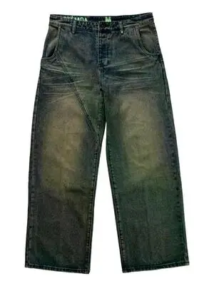 PROTÉMOA Wash-effect Jeans - Blue