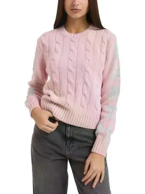 MC2 SAINT BARTH Cable-knit Sweater - Pink