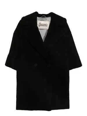 Herno Button-fastening Coat - Black