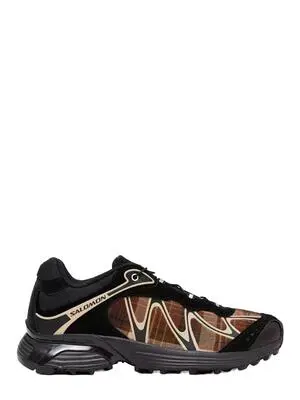SALOMON Plaid Panel Sneakers - Black