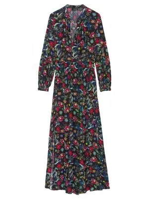 Zadig&Voltaire Floral Maxi Dress - Blue