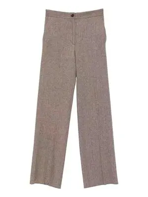 Antonelli Firenze Torcetti Herringbone Trousers - Brown