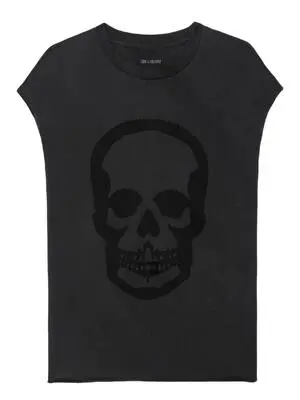 Zadig&Voltaire Cloe Skull Tank Top - Grey