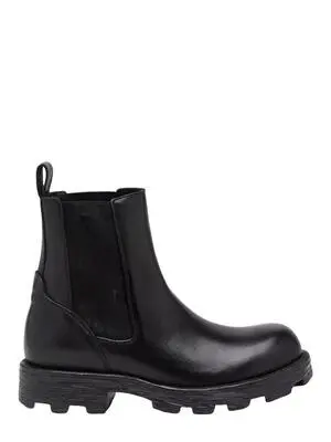 DIESEL® Leather Chelsea Boots - Black