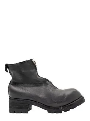 Guidi Front-zip Boots - Black