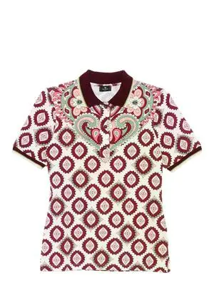 ETRO Patterned Polo Top