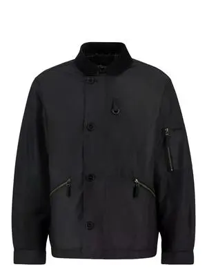 Barbour Hanger Waxed Deck Jacket - Black