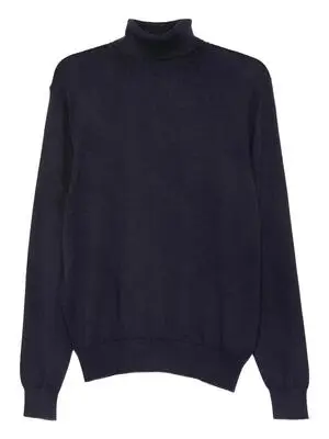 Imperial Roll Neck Sweatshirt - Blue