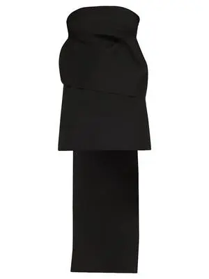 RÓHE Sculptural Sash Mini Dress - Black