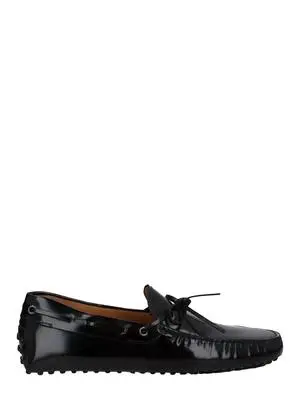 TOD'S Gommino Loafers With Tie Detail - Black