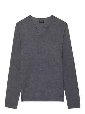 Zadig&Voltaire Monastir Button Sweater - Grey