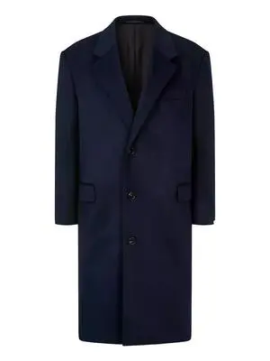 MAN ON THE BOON. Buttoned Coat - Blue