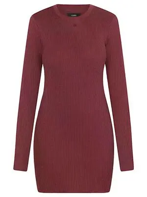 Amiri Long-sleeve Mini Dress - Red