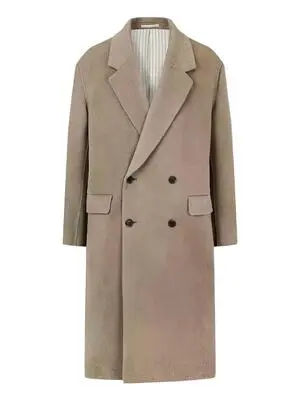 MAN ON THE BOON. Double-breasted Wool-blend Coat - Neutrals