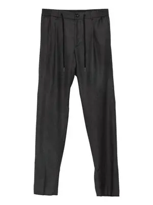 Tagliatore Pleated Drawstring Trousers - Grey
