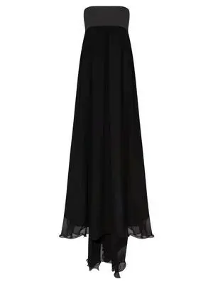 Posse Solene Strapless Maxi Dress - Black