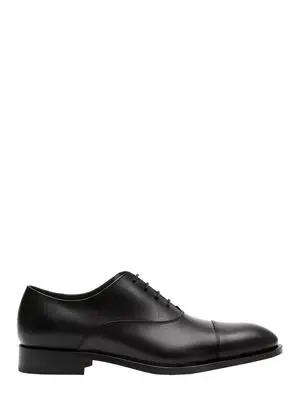 TOD'S Leather Oxford Shoes - Black